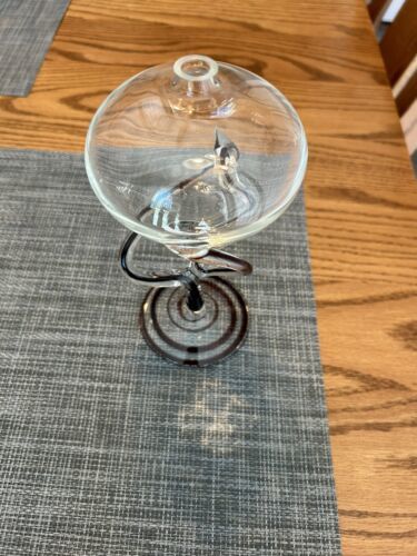 Vintage JOZEFINA KROSNO Mouth Blown Purple Pedestal Oil Lamp Diffuser ...