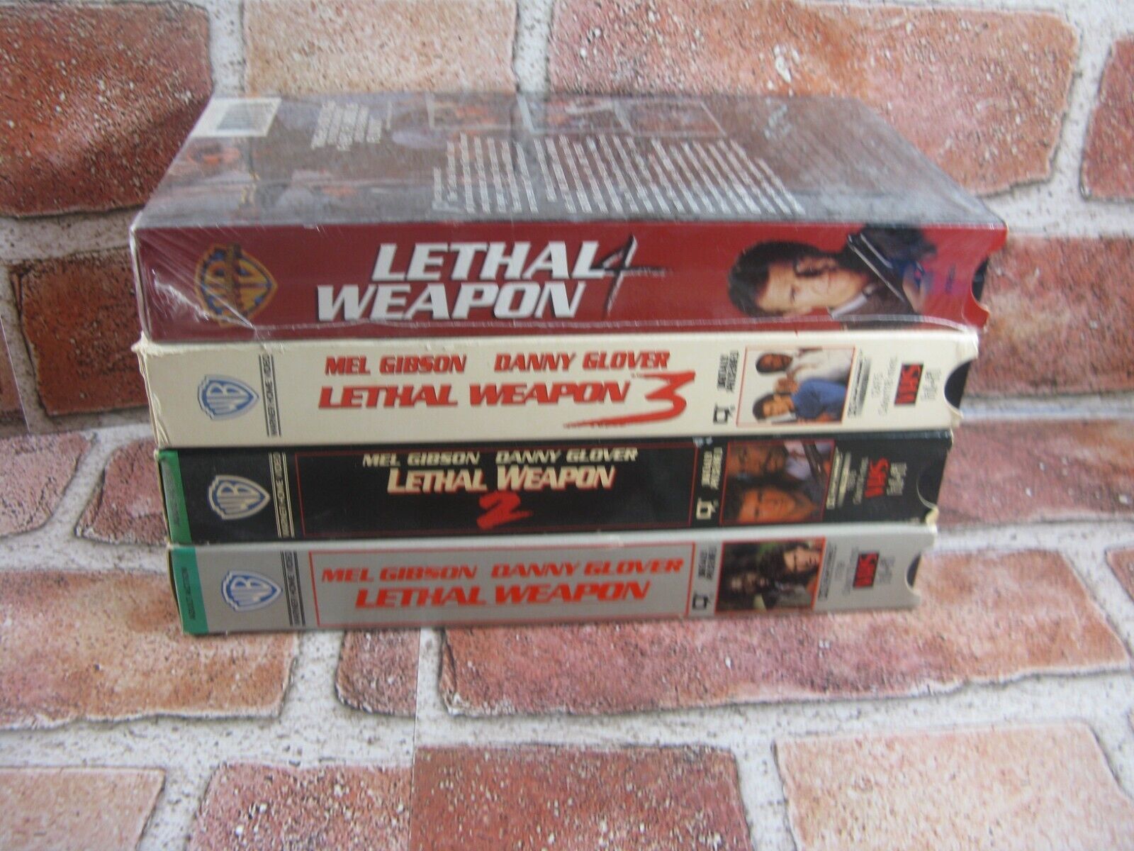 Lethal Weapon Series VHS Lot 1 2 3 4 Mel Gibson Danny Glover - VHS Tapes