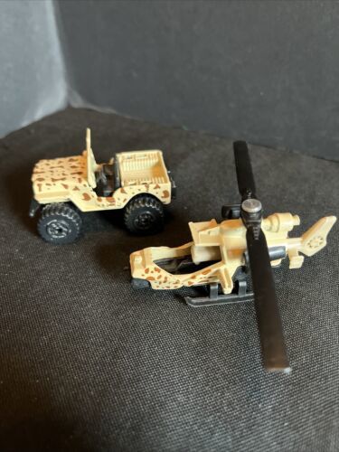 Vintage 1980’s Matchbox Desert Camo Jeep & Helicopter Made In Taiwan ...