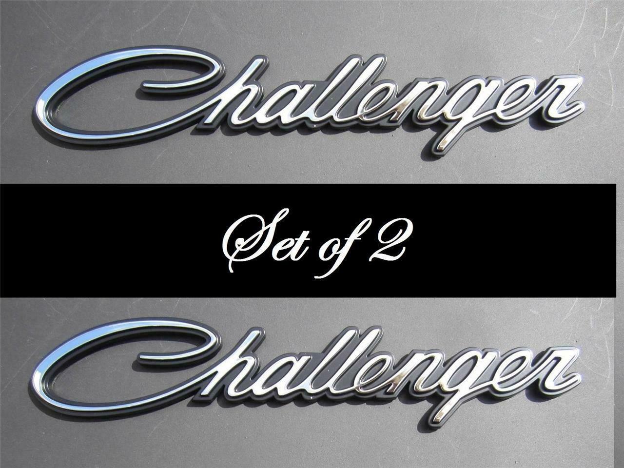 Two 2008-2013 Dodge Classic Challenger Fender Emblems Nameplate OEM ...
