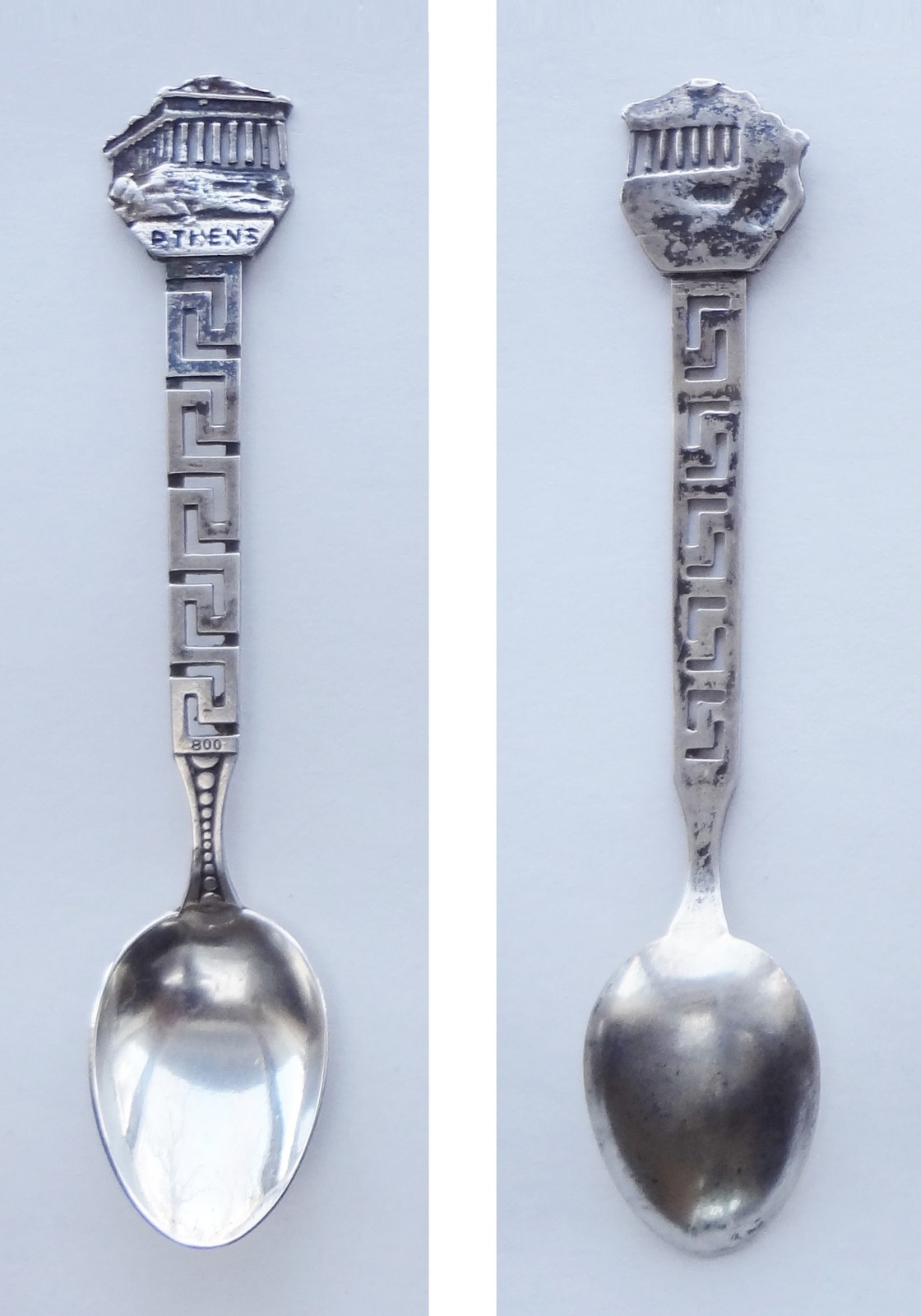 Collector Souvenir Spoon Greece Athens Parthenon Greek Fret Meander ...