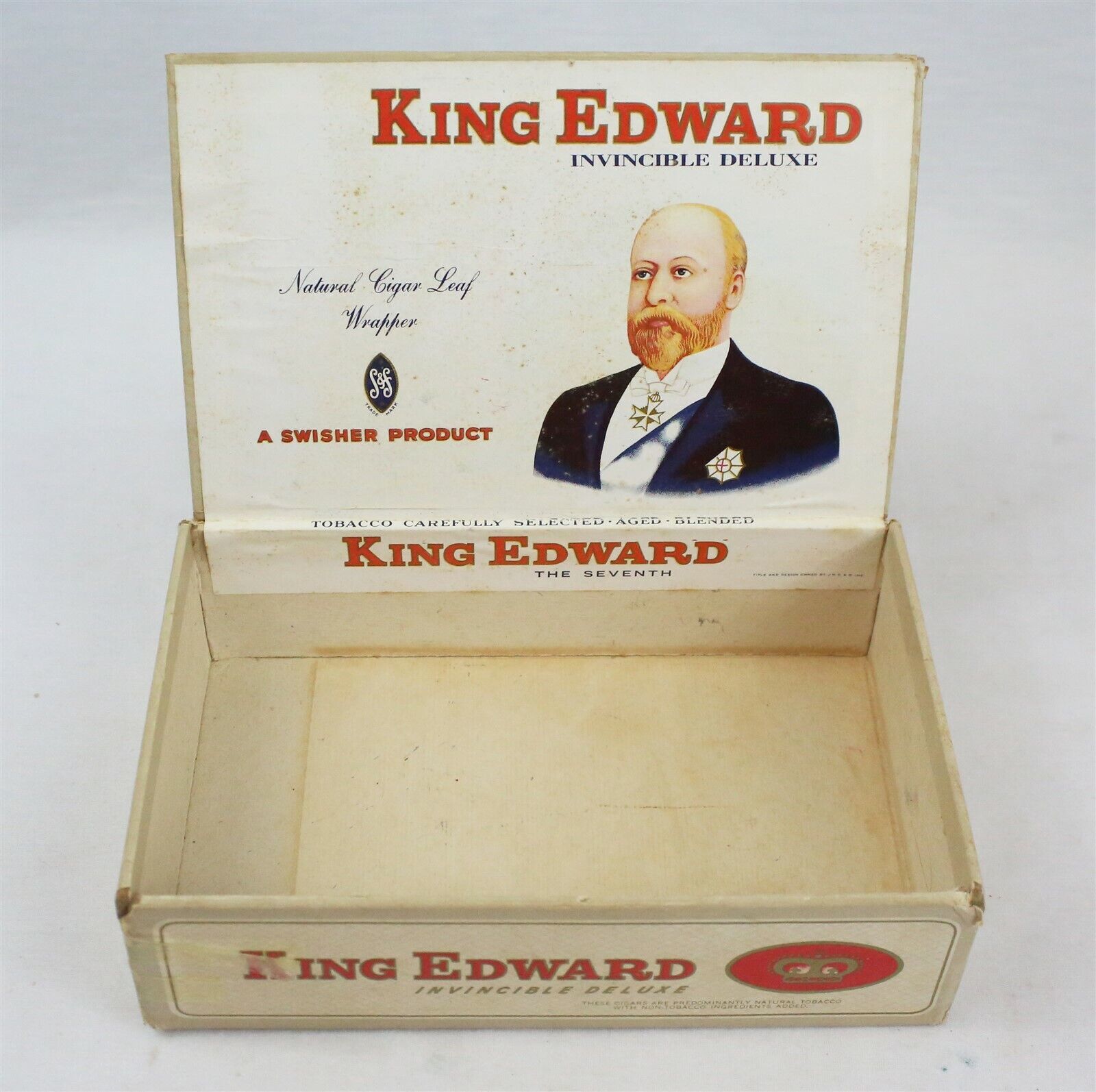 VINTAGE King Edward Invincible Empty Cigar Box Jacksonville Florida ...