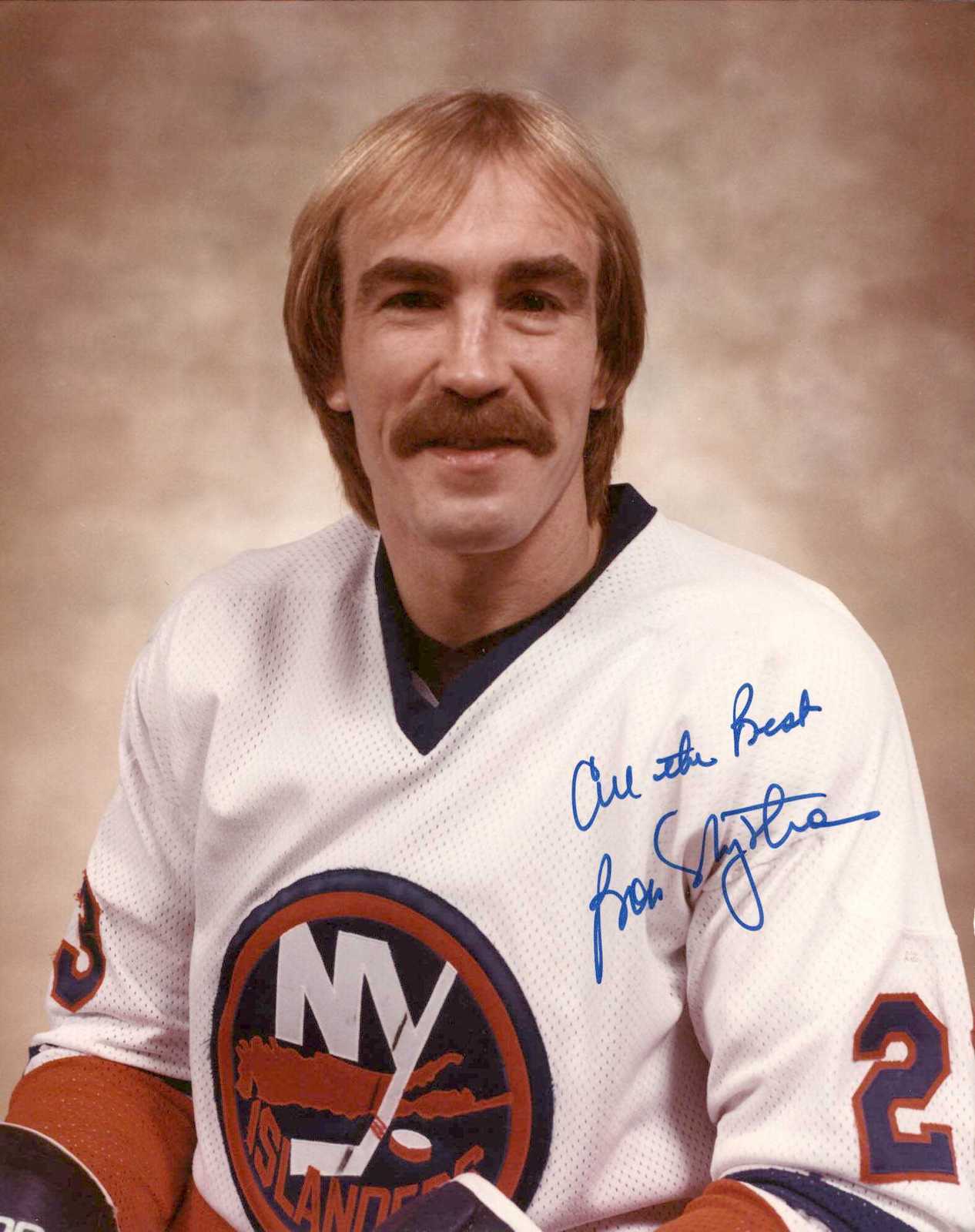 Bob Nystrom Signed Autographed NHL Glossy 8x10 Photo - New York ...