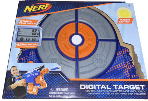 Nerf Digital Target Light-Up & Sounds Interactive LCD Point Counter ...
