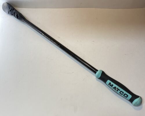 Matco 1/2" Drive 88 Tooth Locking Flex Head Ratchet Teal Ergo Handle ...