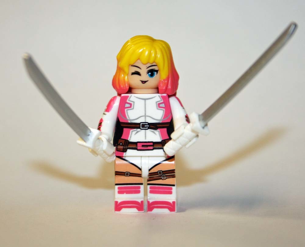 Gwenpool V2 Gwen Stacy Marvel Deadpool Minifigure US Toy - LEGO (R ...