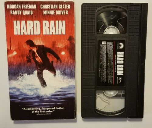 Hard Rain VHS Movie Featuring Christian Slater Morgan Freeman 1998 ...