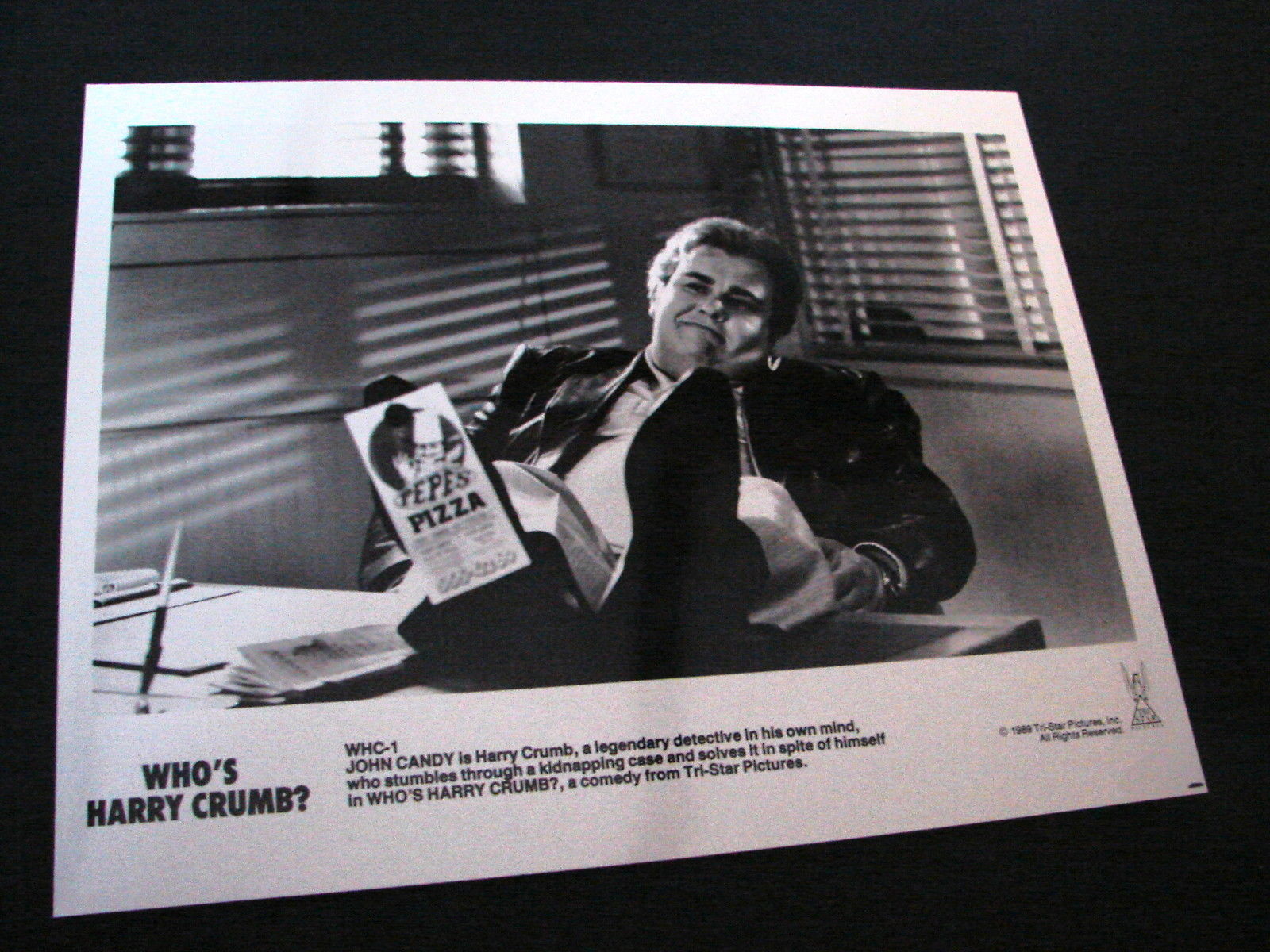1989 Movie WHO'S HARRY CRUMB? 8x10 Press Photo JOHN CANDY WHC-1 ...