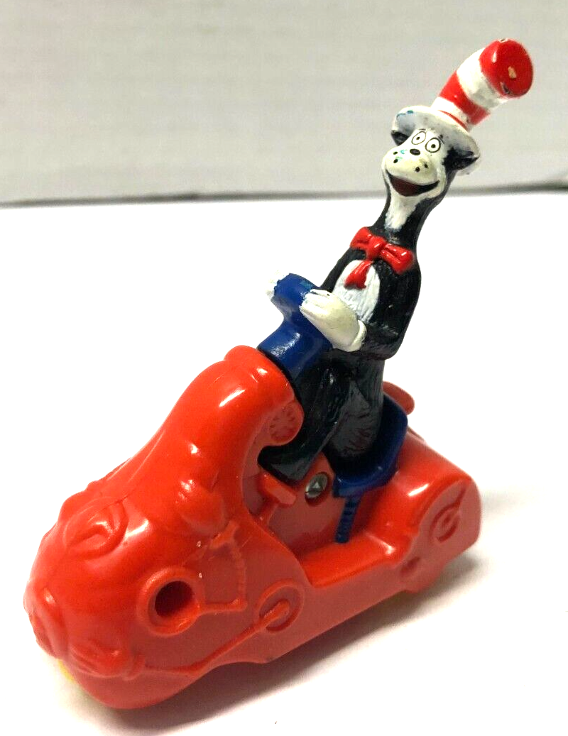 Dr. Seuss CAT IN THE HAT Pull Back N Go Car Figure Toy 2003 Hershey ...