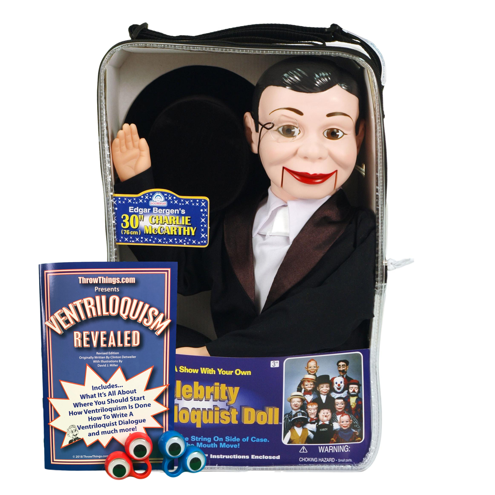 Charlie McCarthy Dummy Ventriloquist Doll, Famous Celebrity Radio ...