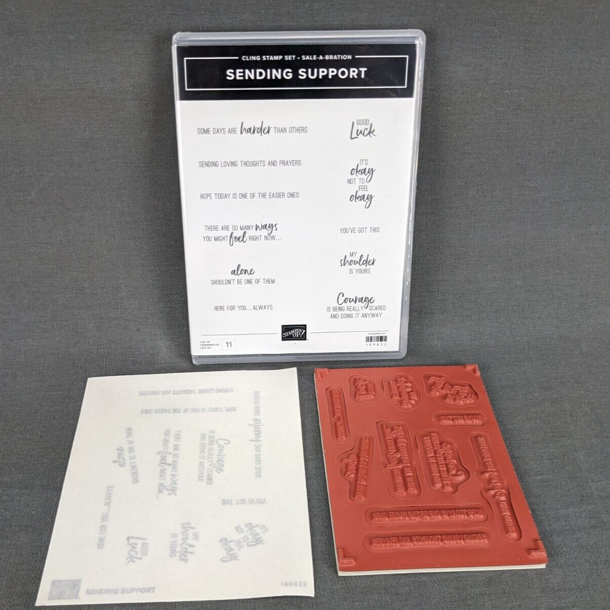 Stampin’ Up! Sending Support Rubber Stamps Scrapbook Paper Craft ...