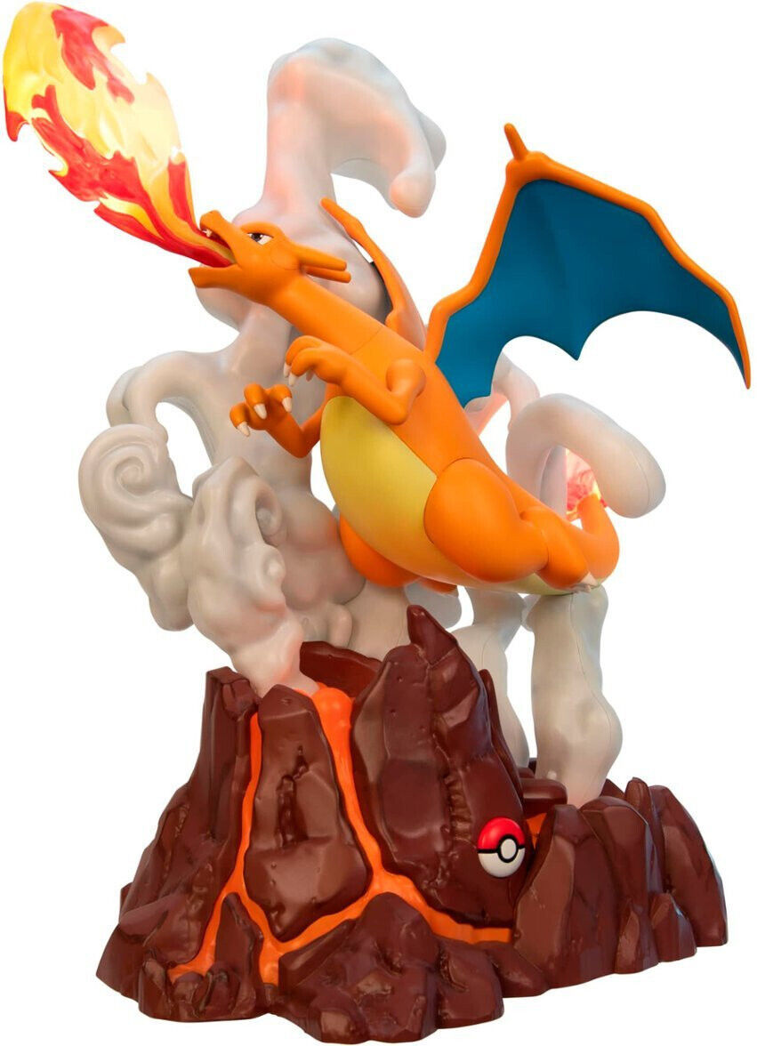 NEW Pokemon Select Charizard Deluxe Figure Collector's Statue w/ lights ...