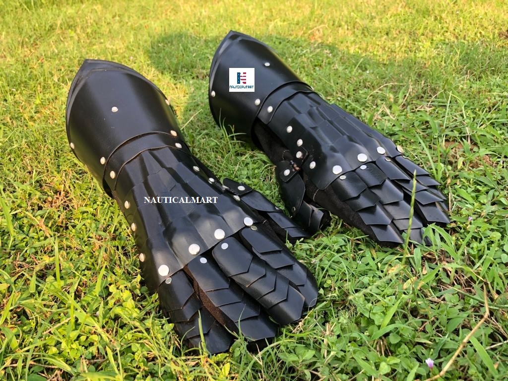 NauticalMart Medieval Armor Gauntlets Knight Hand Guard LARP ...