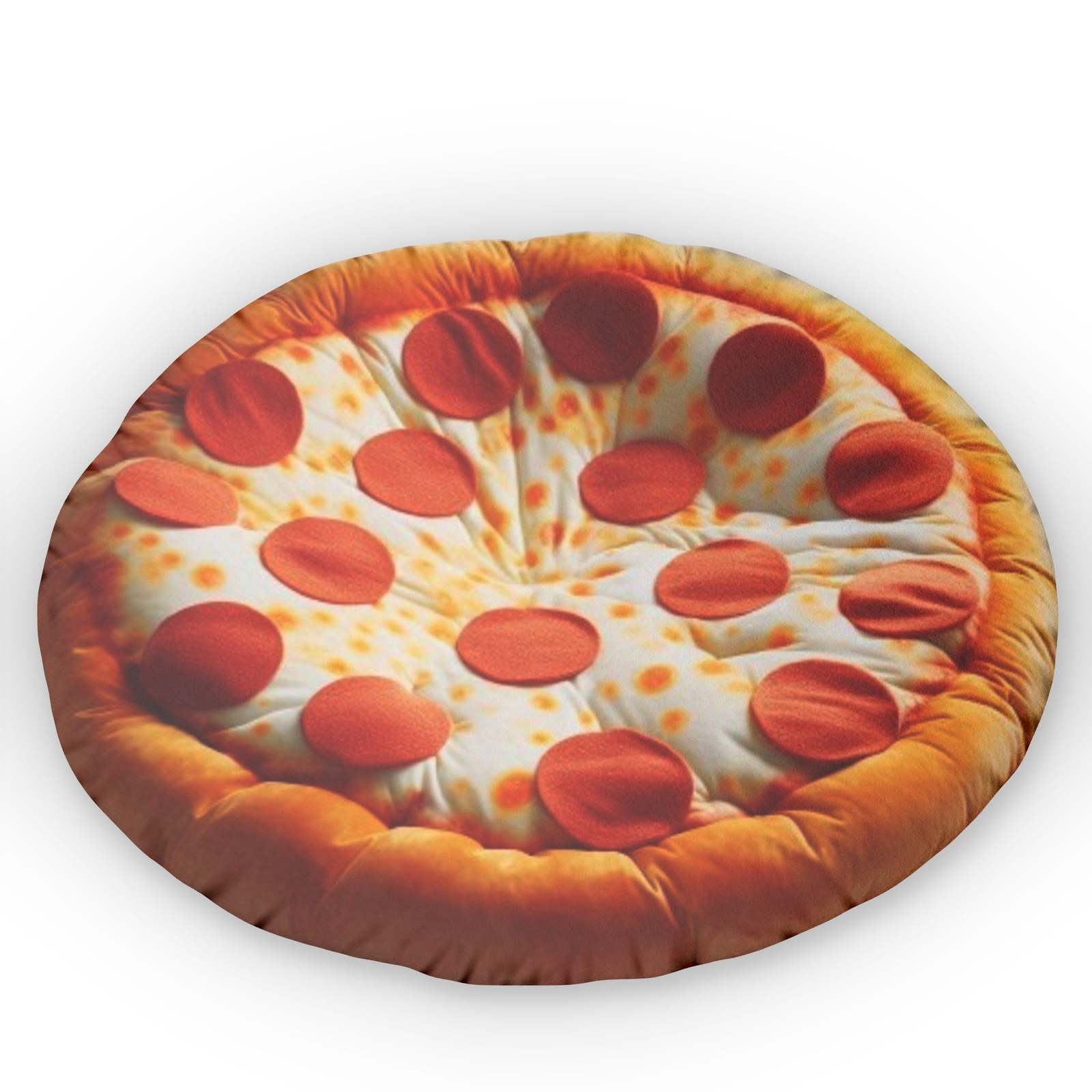 Big Pepperoni Pizza Plush Shaped Pillow - Pillows