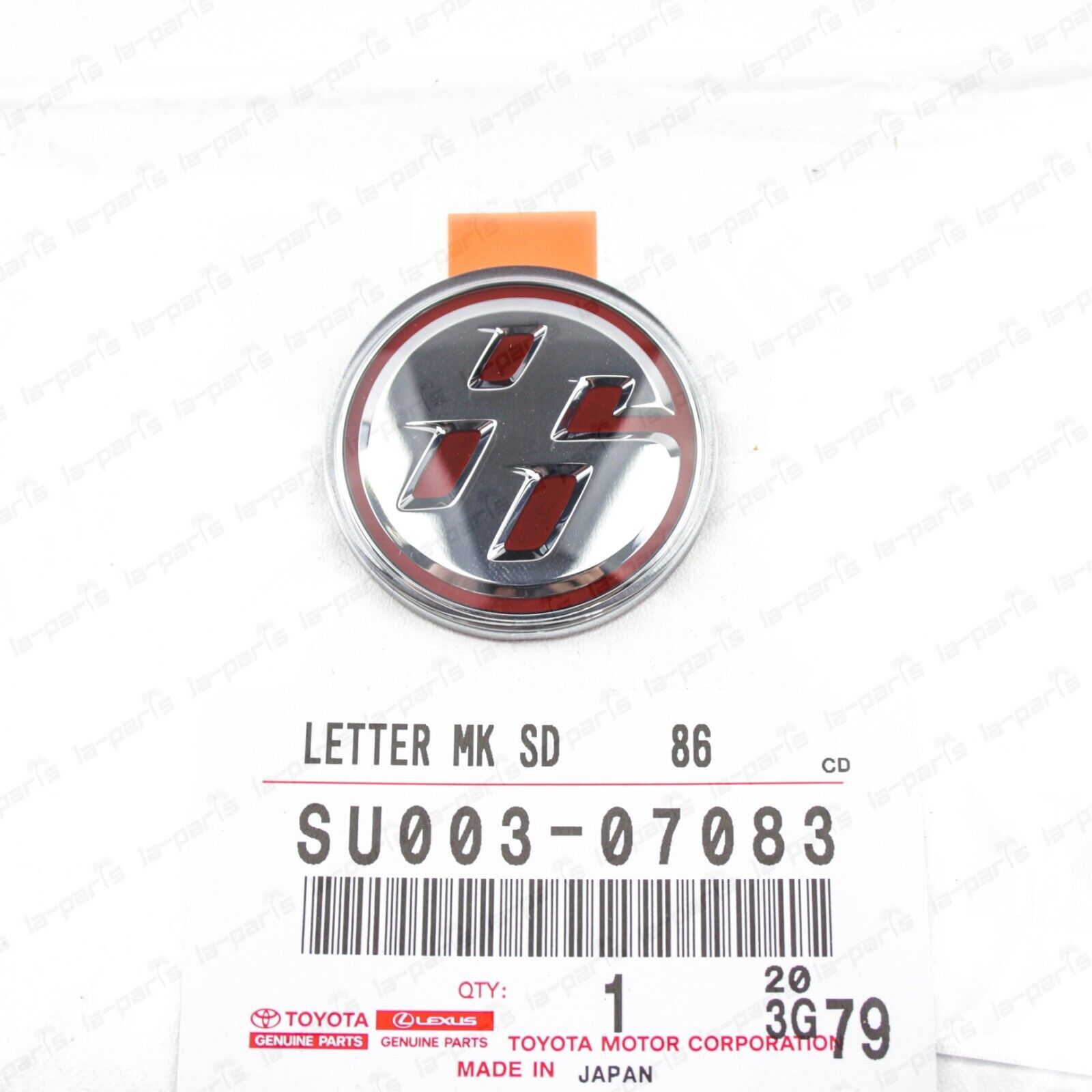 New Genuine Toyota GT86 GT 86 Side Badge Wing RH Fender Logo Emblem ...