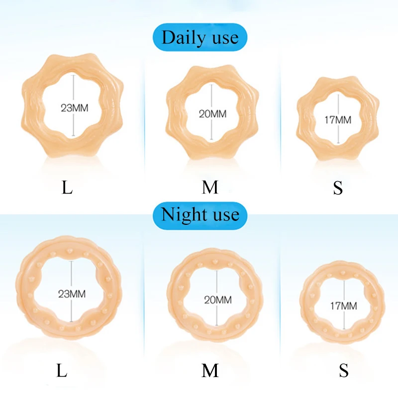 House Home 2 Pcs High Elastic Foreskin Restoration Rings Lock Sperm ...