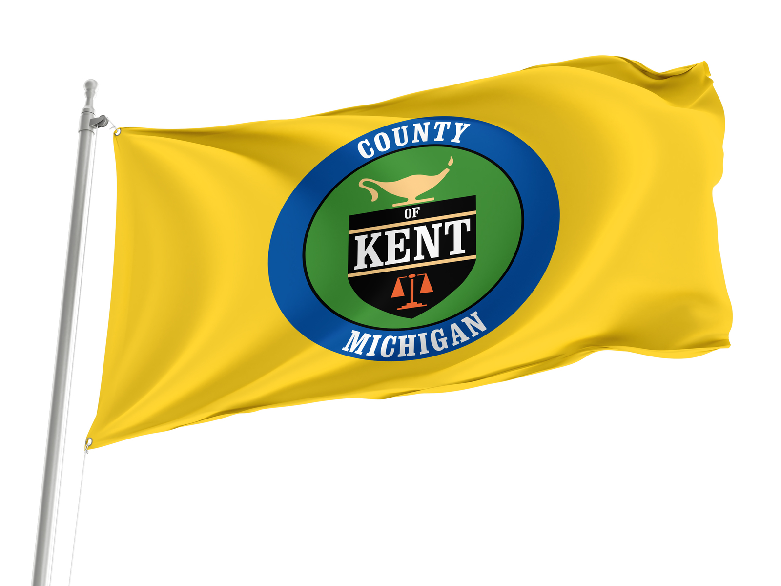 Kent County, Michigan Flag,Size -3x5Ft / and 50 similar items
