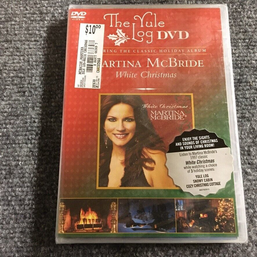 Martina McBride: White Christmas DVD ~NEW~ Yule log cozy cottage snowy ...