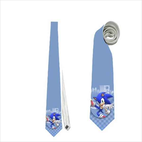 Necktie Sonic Tails Knuckles Silver Hedgehog Rouge Amy Shade Jet Tie ...