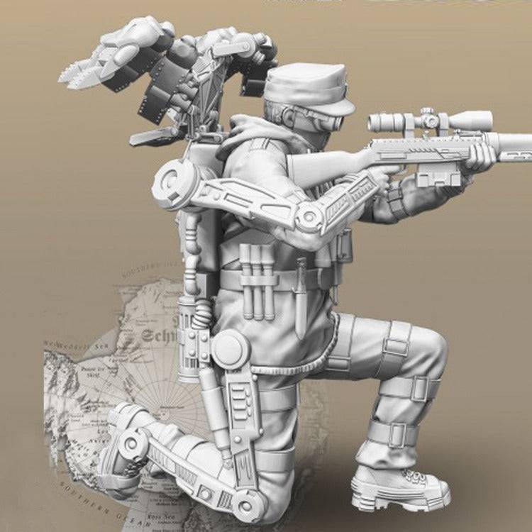 1/35 Resin Steampunk Model Kit German Soldier Exoskeleton Wolfenstein ...