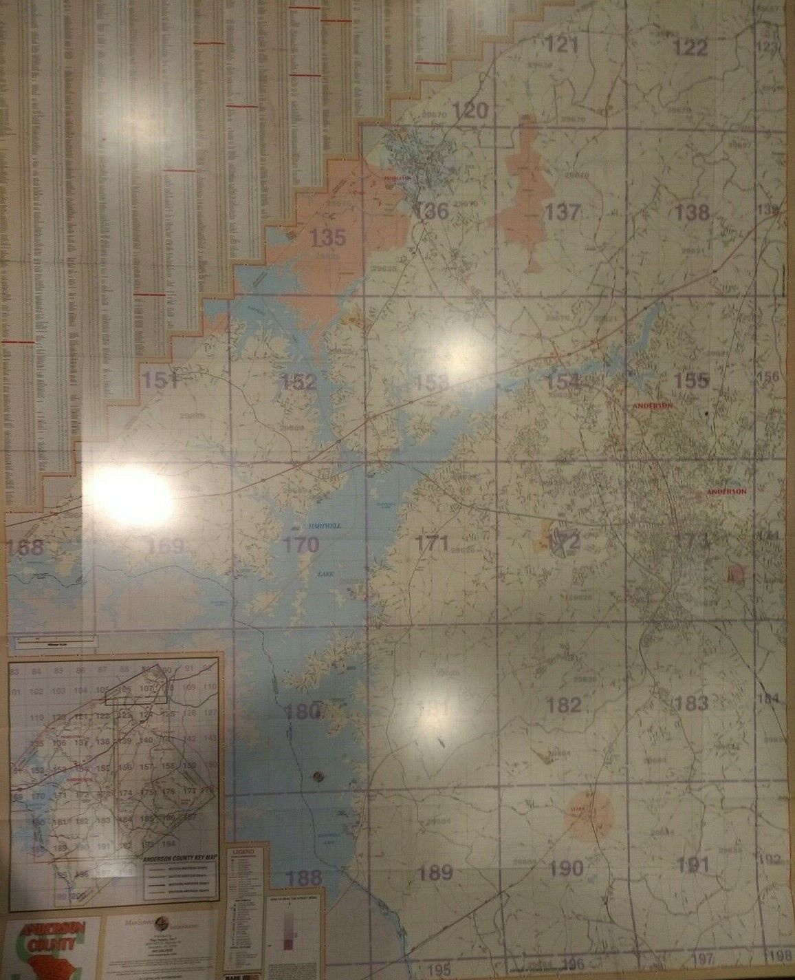 Anderson County SC Laminated Wall Map (MSI) - Maps & Atlases