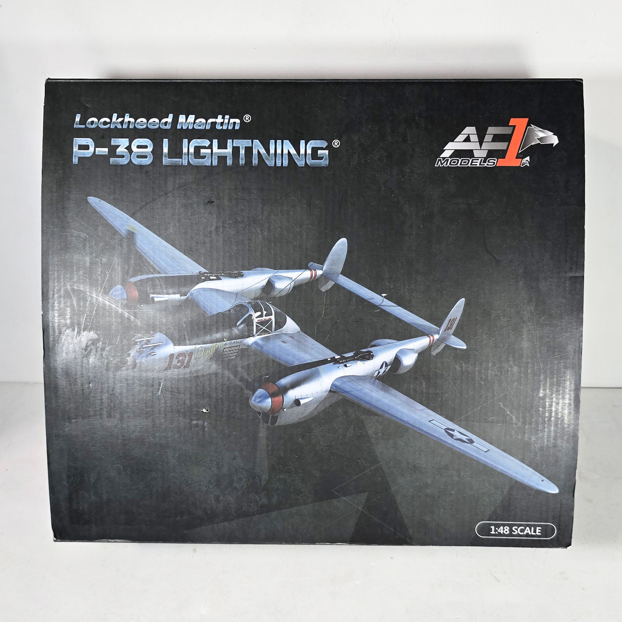 AF1 Models P-38 Lightning Red 131 Pudgy IV WW2 1:48 Diecast Model ...