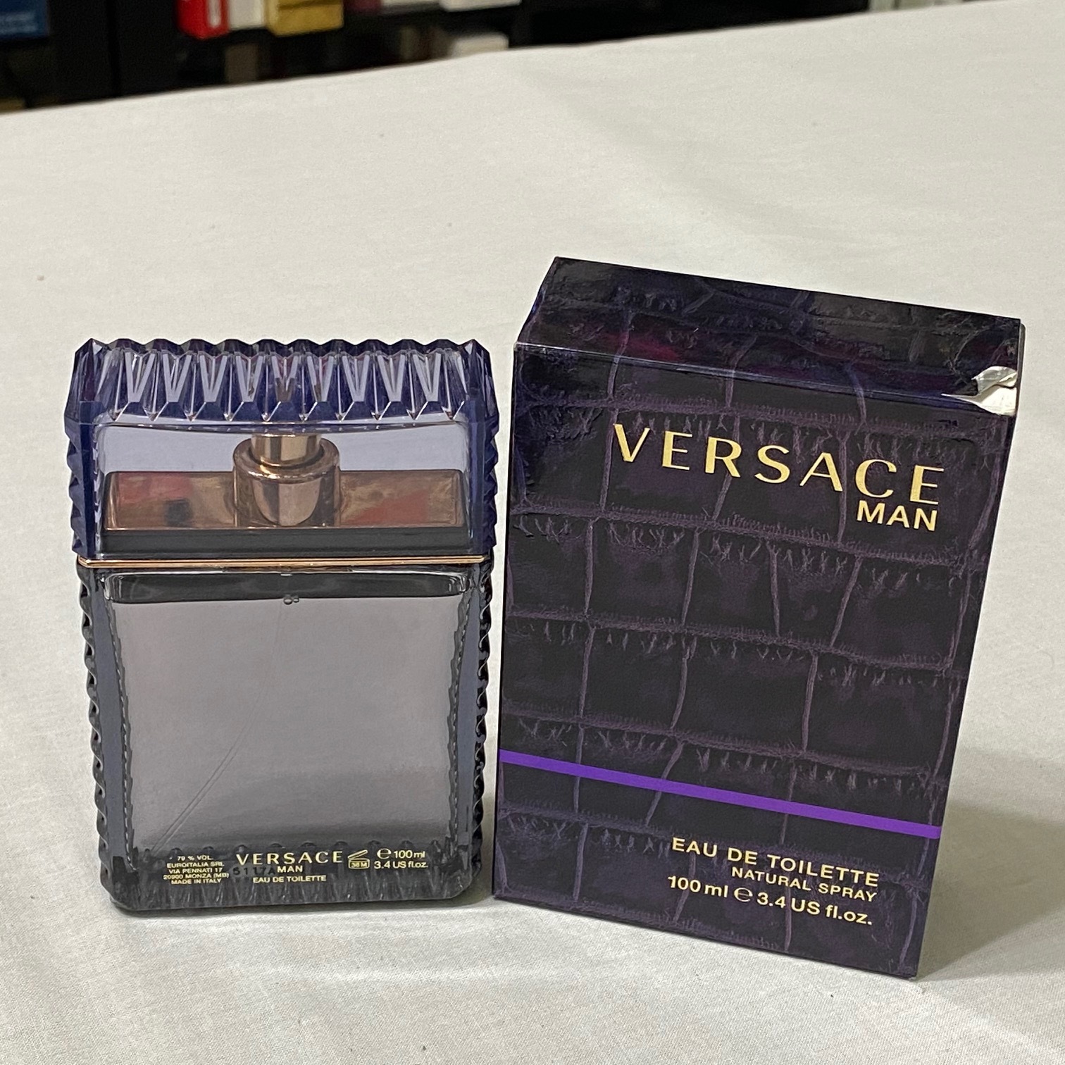 Versace Man "Purple" Versace for Men 3.4 fl.oz / 100 ml eau de toilette ...