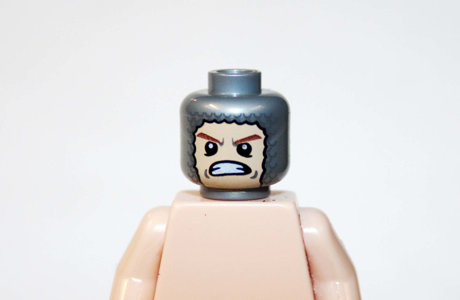 YY Minifigure Building Custom Head Chain Mail Soldier angry head DIY ...