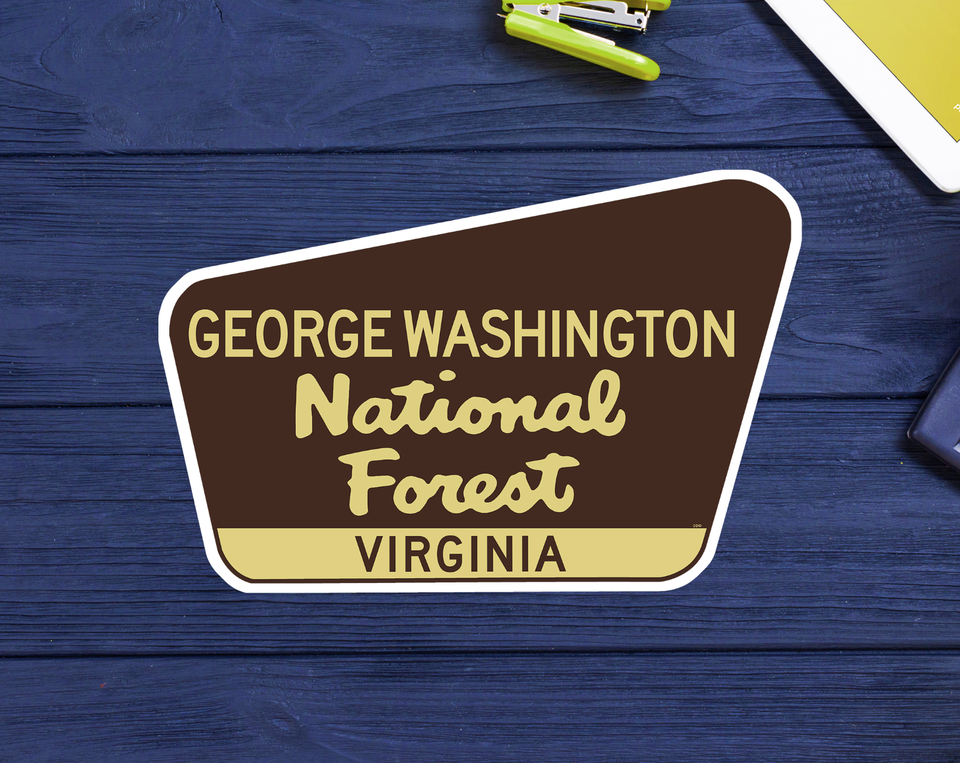 George Washington National Forest Decal Sticker 3.75" x 2.5" Virginia ...