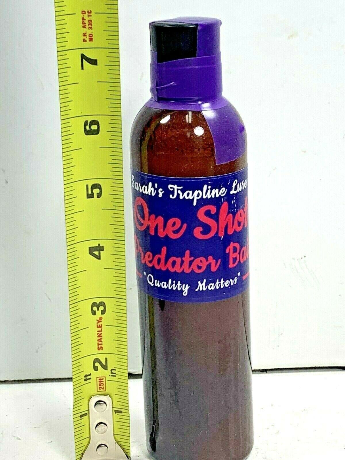 8 oz One Shot Liquid Predator Bait Sarah's Trapline Lures (She Traps ...