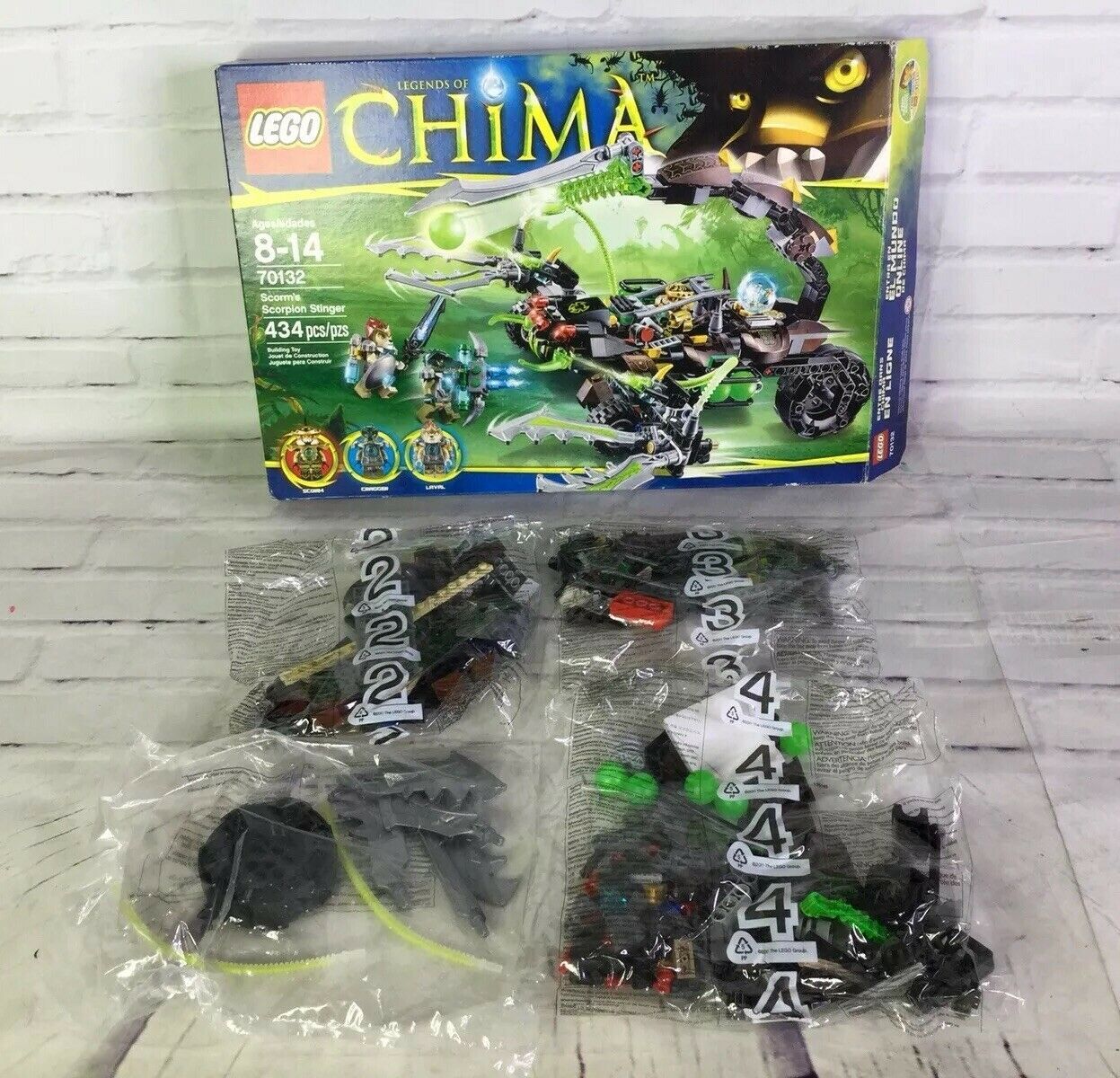 LEGO 70132 The Legend of Chima Scorm's Scorpion Stinger Incomplete With ...