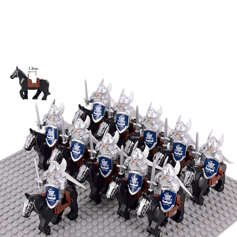 LOTR Riders of Heavy Armored Swan Knights Army 22 Minifigures Set ...