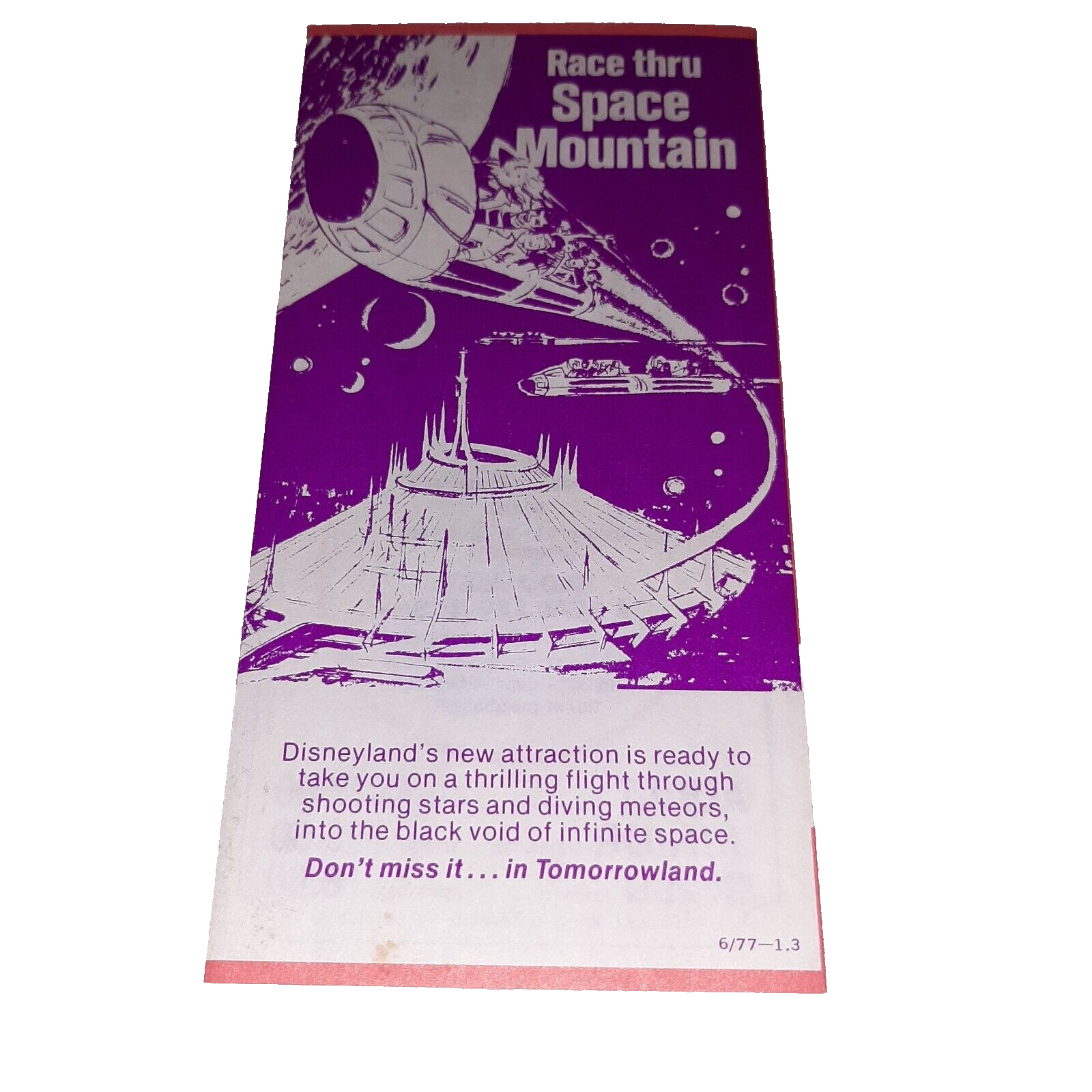 Vintage 1977 Disneyland Entrance Pamphlet 3 Wonderful Ways To Enjoy ...