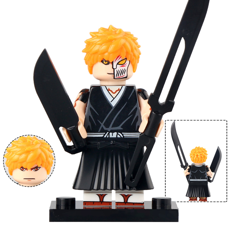 Bleach Kurosaki Ichigo Shikai Form Minifigures Accessories Building ...