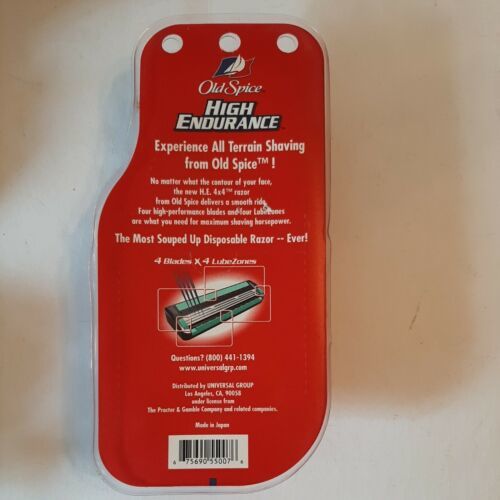 3 Disposable Razors Old Spice High Endurance 4 Blades Each - Razors ...