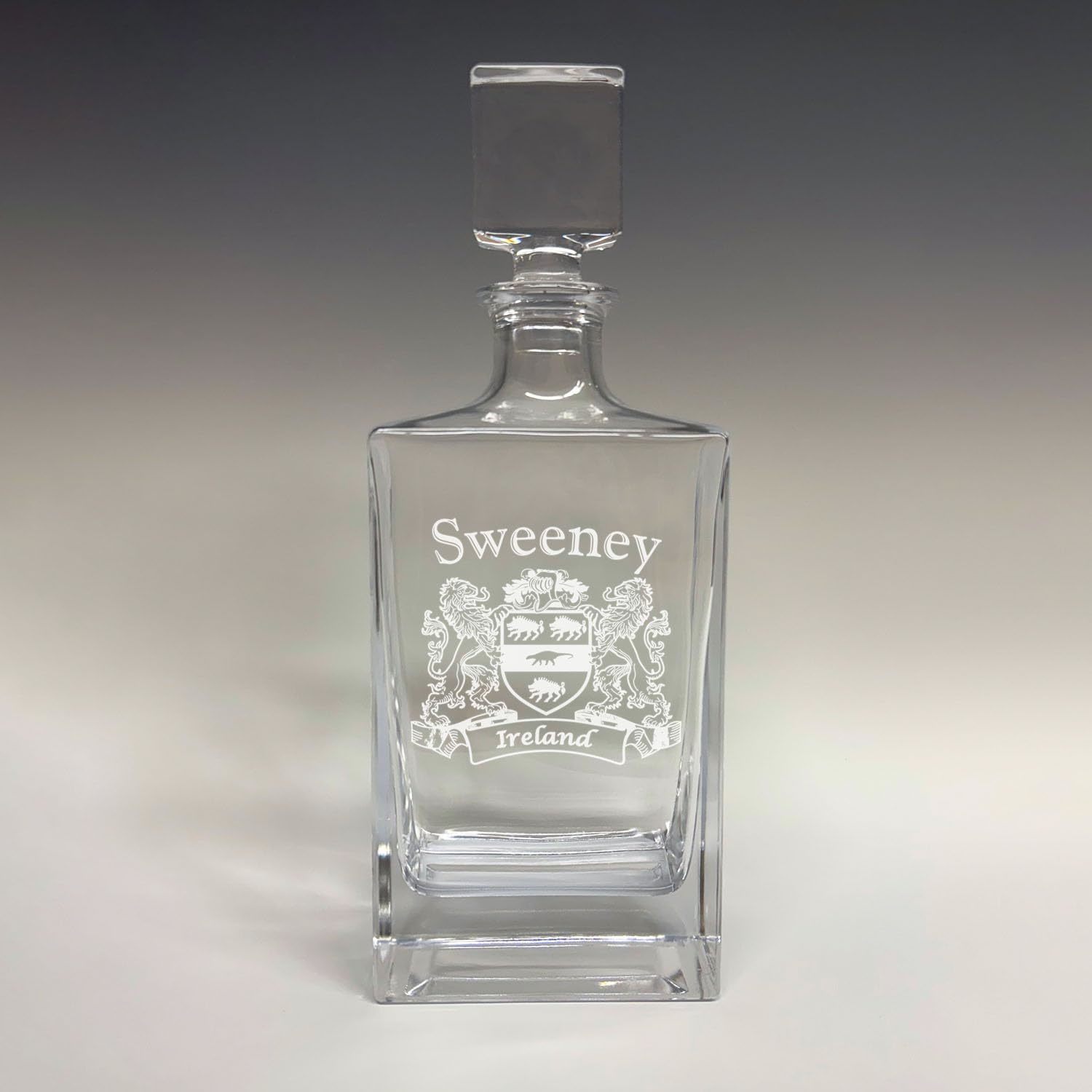 Sweeney Irish Coat of Arms Deluxe Whiskey Decanter - Equipment