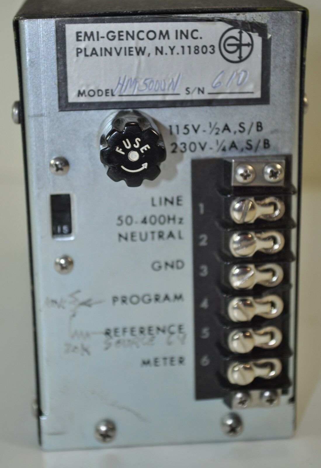EMI Gencom Inc Power Supply Model# HM5000N - Other Business & Industrial