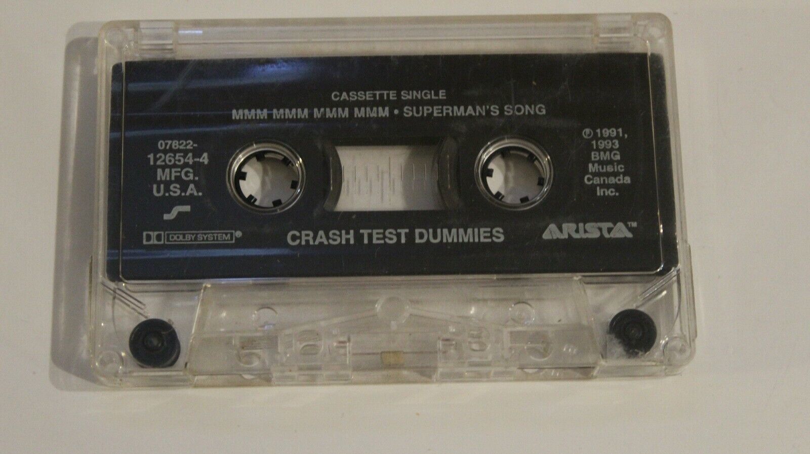 Crash Test Dummies Cassette Single Mmm Mmm Mmm Mmm Superman Song