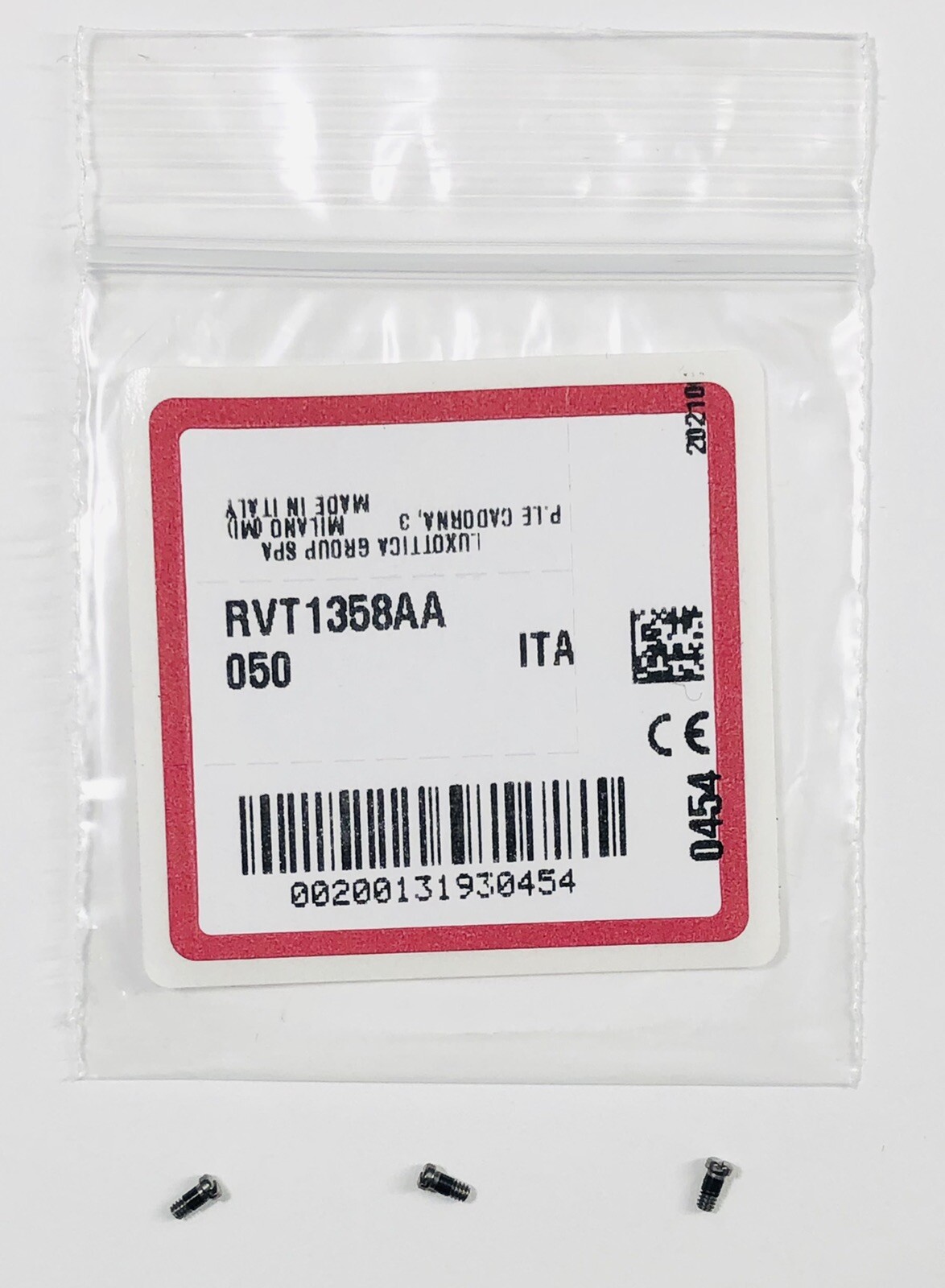 Ray Ban RX8412 Carbon Fibre Replacement Temple Hinge Screws Genuine ...