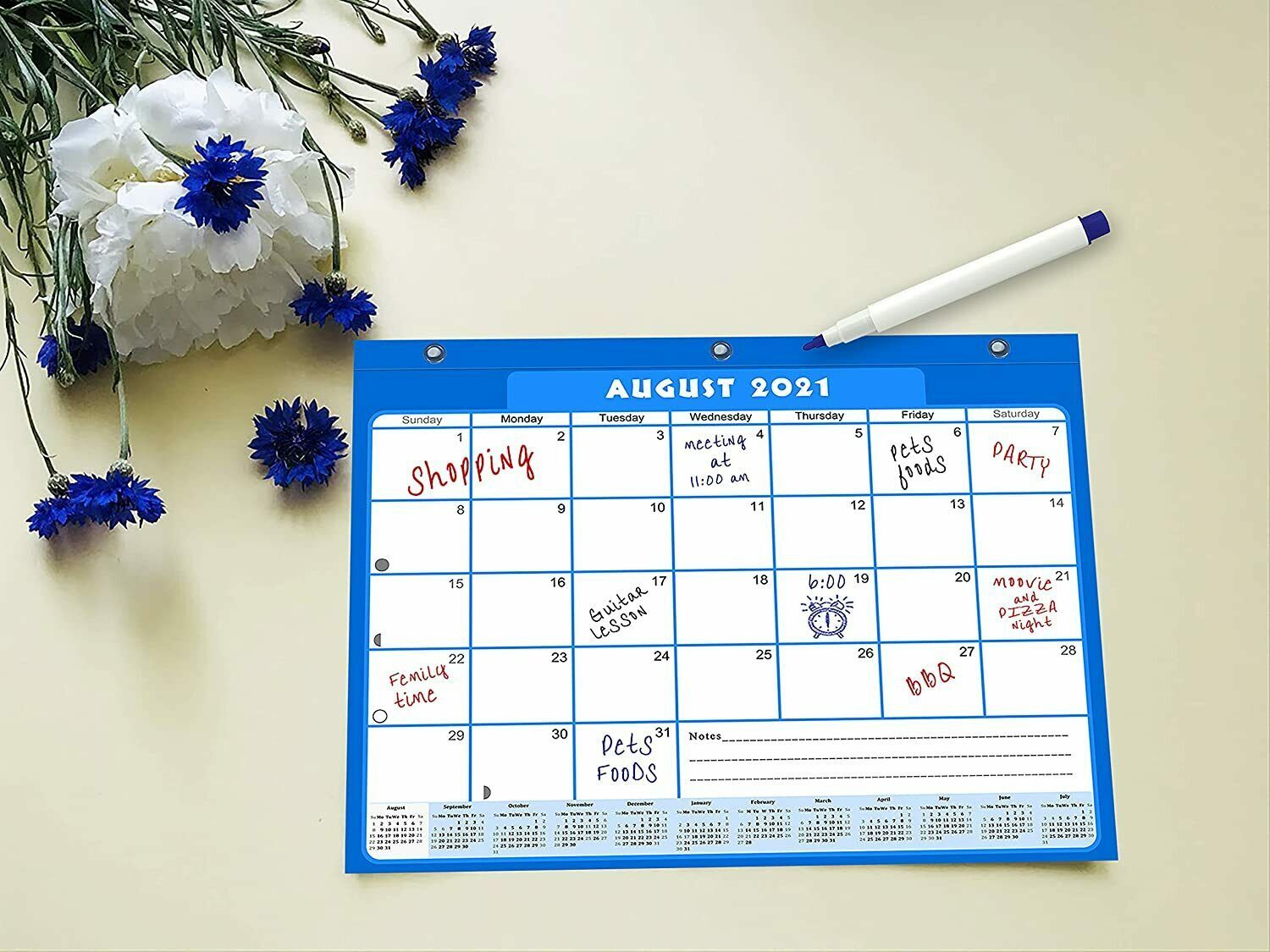 2021-2022 Academic Year 12 Months Student Calendar/Planner for 3-Ring ...