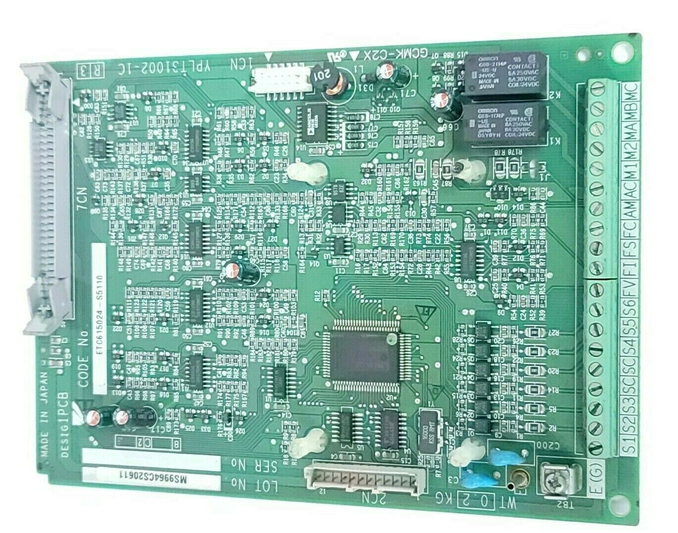 YASKAWA ELECTRIC YPLT31002-1C PC BOARD ASSEMBLY DRIVE BOARD GCMK-C2X ...