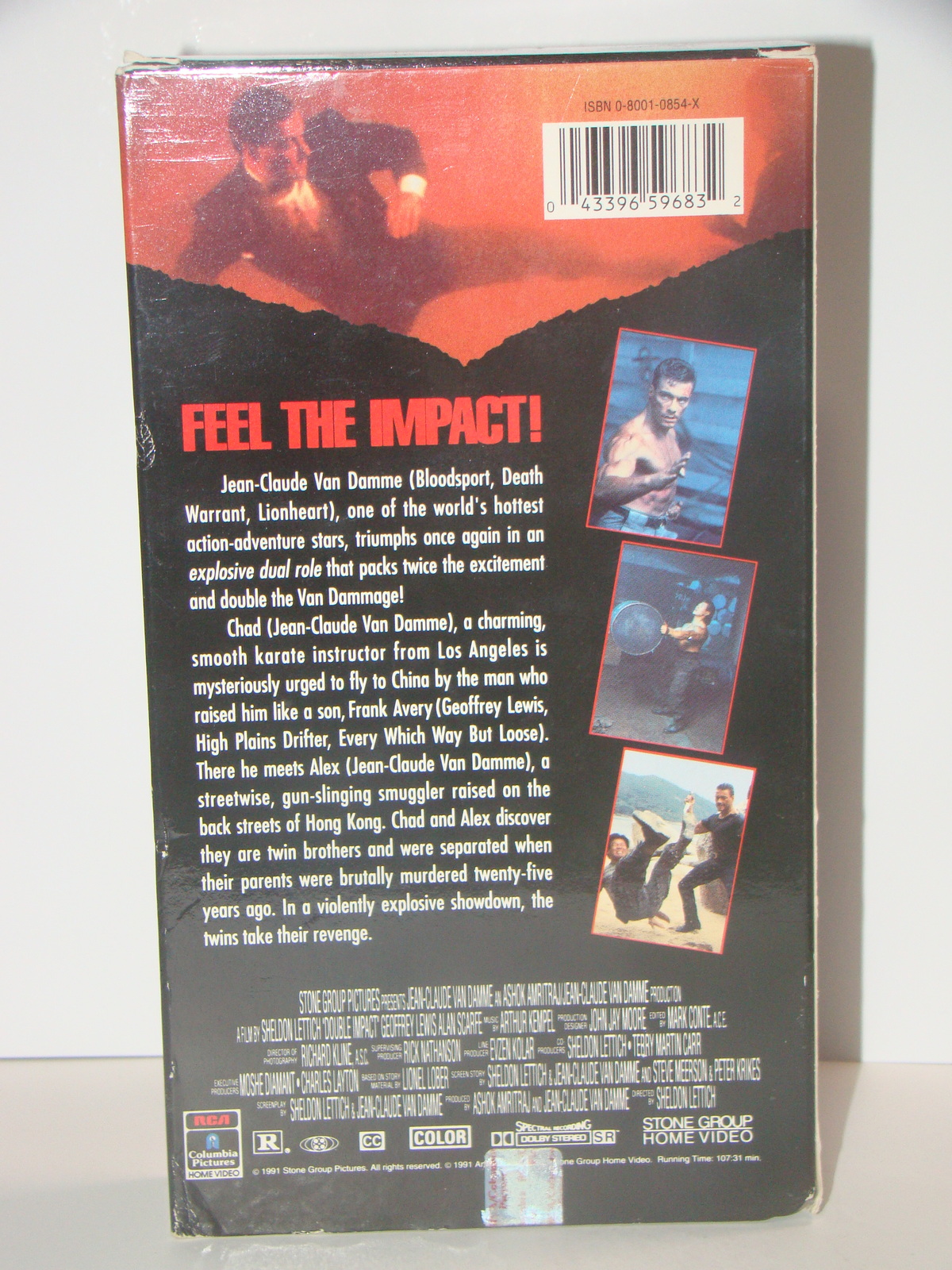JEAN-CLAUDE VAN DAMME - DOUBLE IMPACT (Vhs) - VHS Tapes