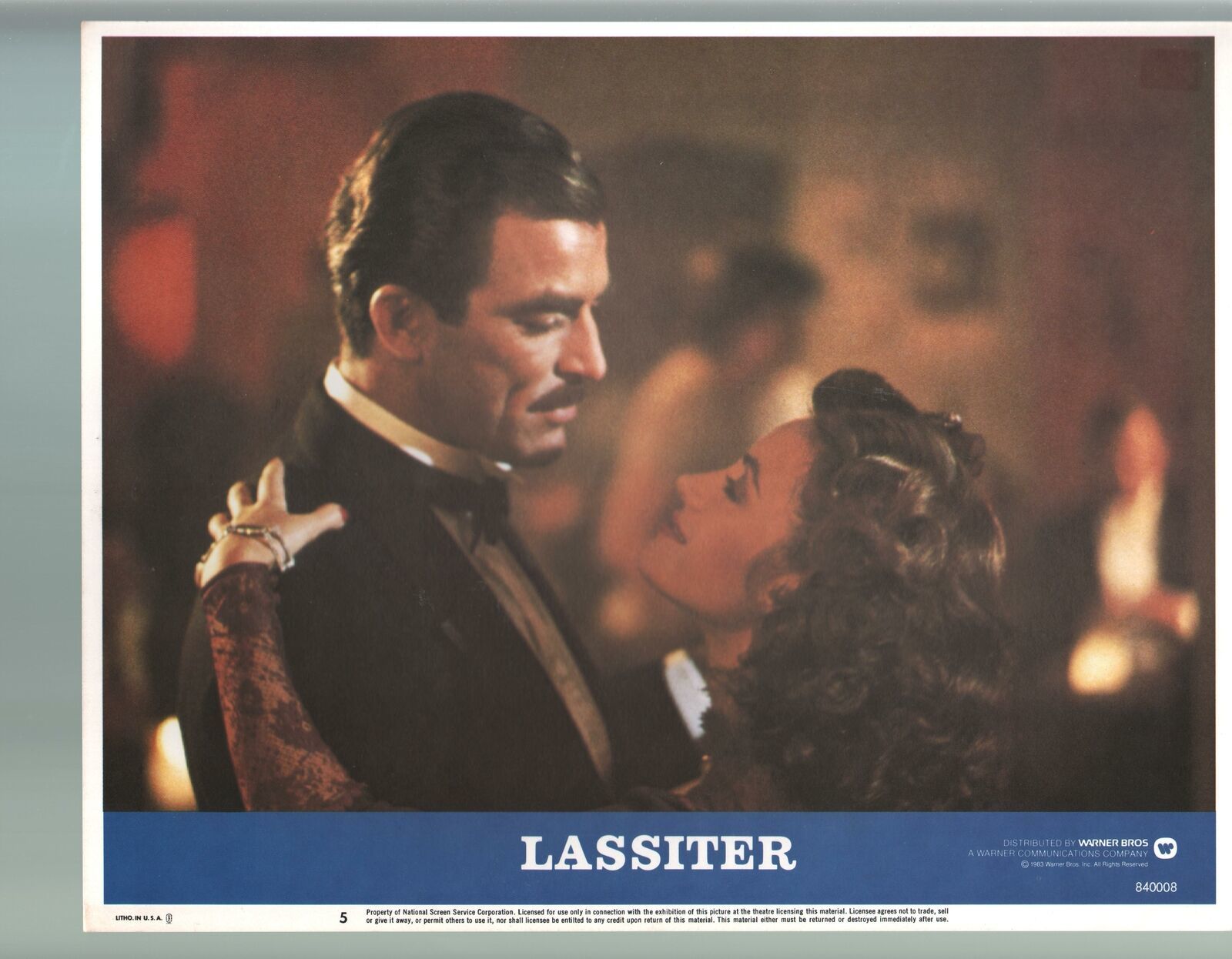 Lassiter-Tom Selleck-Jane Seymour-Lauren Hutton-11x14-Color-Lobby Card ...