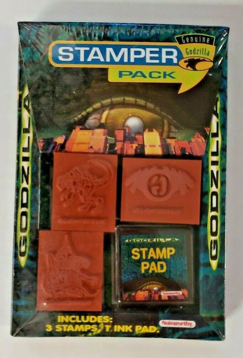 1998 Noteworthy Godzilla Stamp Pack New Old Stock Set 1 N1 - Stamps