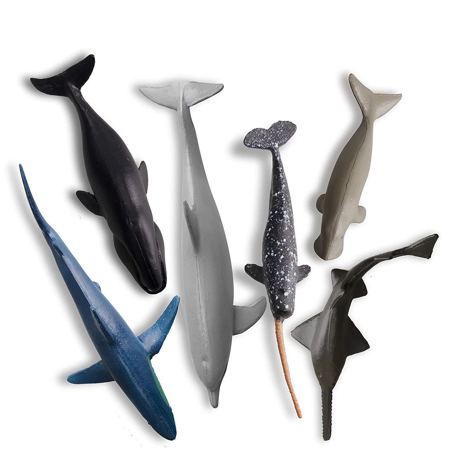 24Pcs Mini Sea Animal Figures, Realistic Ocean Animals Figurines Cake ...