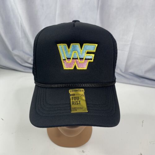 NEW RETRO 80s WWF TRUCKER HAT MESH WWE WRESTLING WITH ROPE SNAPBACK - Hats