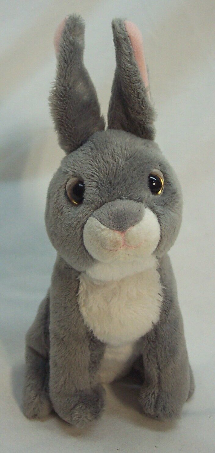 TY Beanie Babies CUTE ORCHARD GRAY & WHITE BUNNY RABBIT 7" Stuffed ...