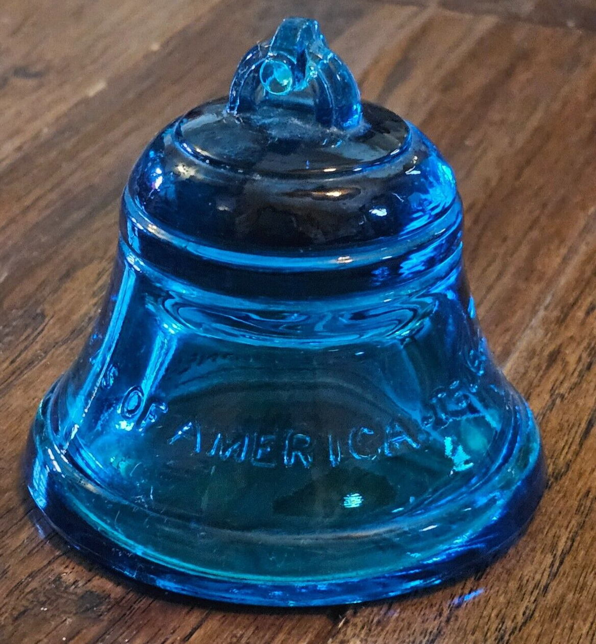 Bell Telephone Pioneers of America Blue Glass Insulator Paperweight ...