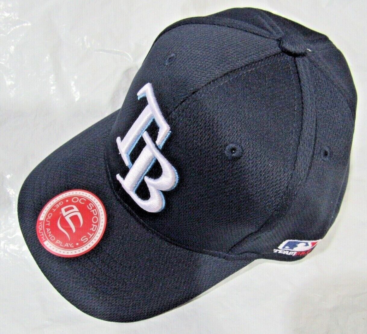 MLB Tampa Bay Rays Raised Replica Mesh Baseball Hat Cap Style 350 Youth ...