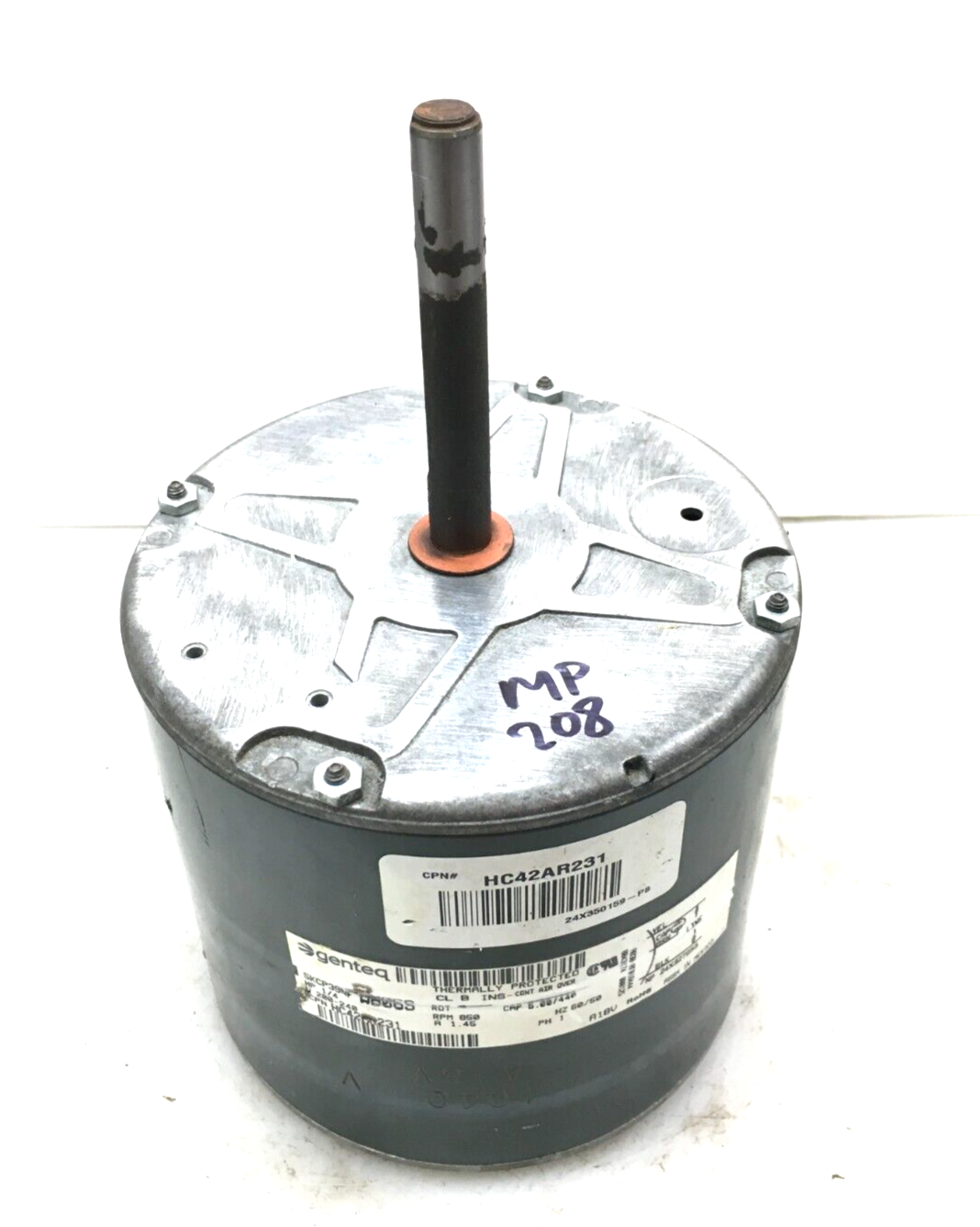Genteq 5KCP39NFWB06S Condenser Fan Motor HC42AR231 1/4HP 240V 850RPM ...